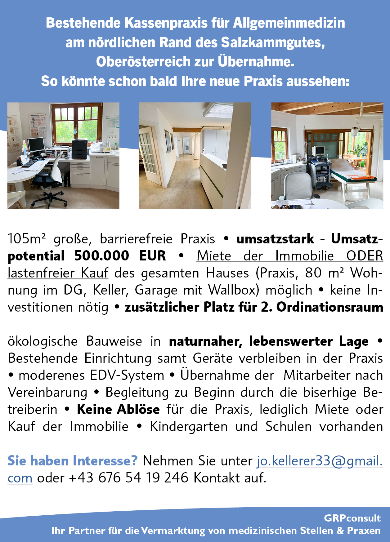 Online Inserat Praxis nörd. Salzkammergut - salzi.at