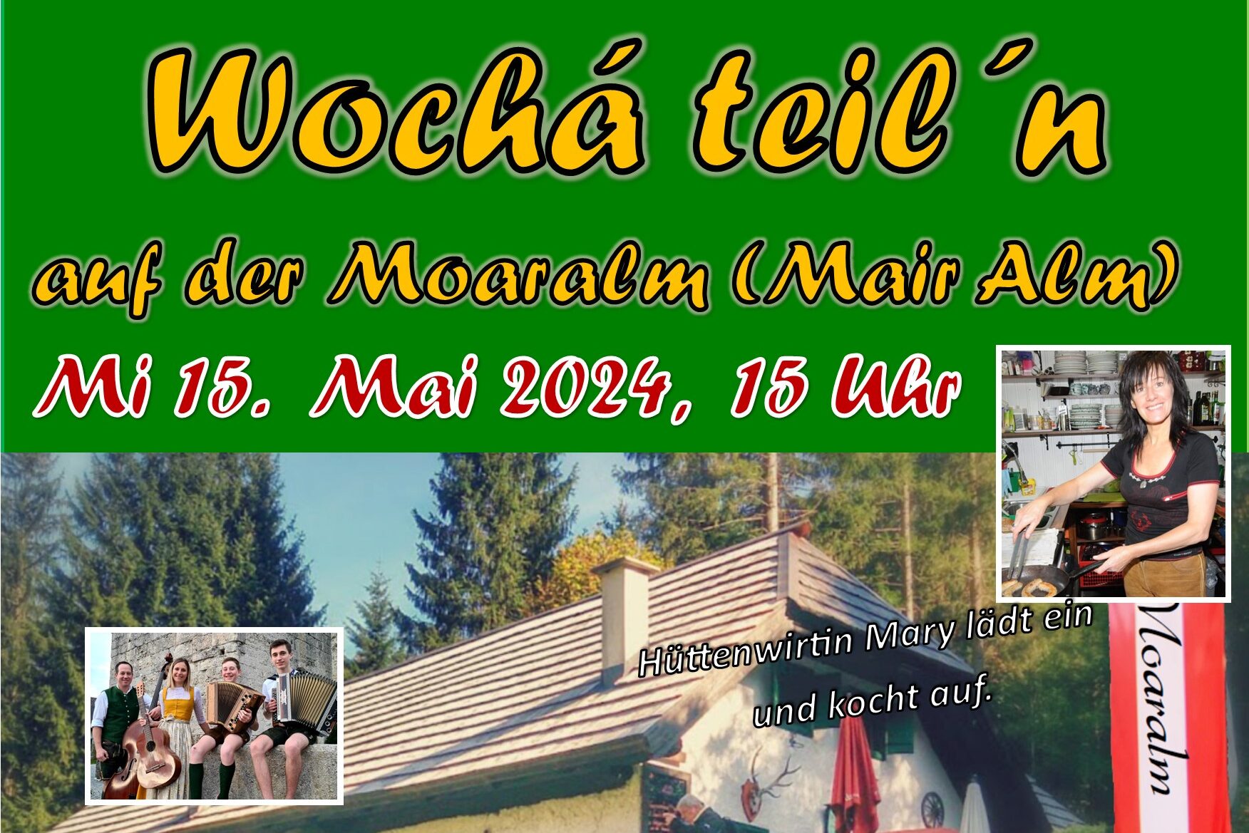 Wochá teil´n auf der Moaralm (Mair Alm) - salzi.at